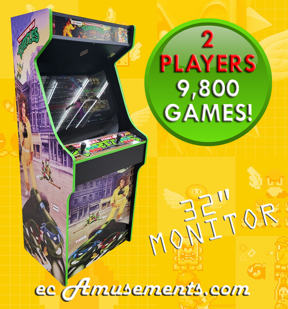 Slim 2 Player Deluxe Multicade Arcade Machine - ecAmusements - Arcade Sales